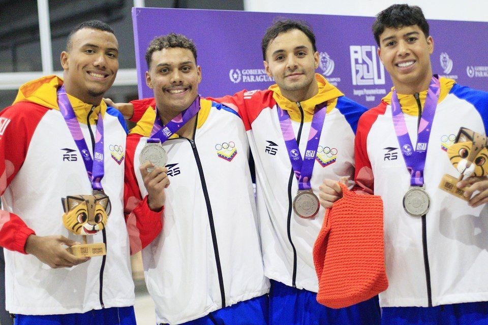 Venezuela se quedó con la Medalla de Plata en los 4x100 libre masculino ...